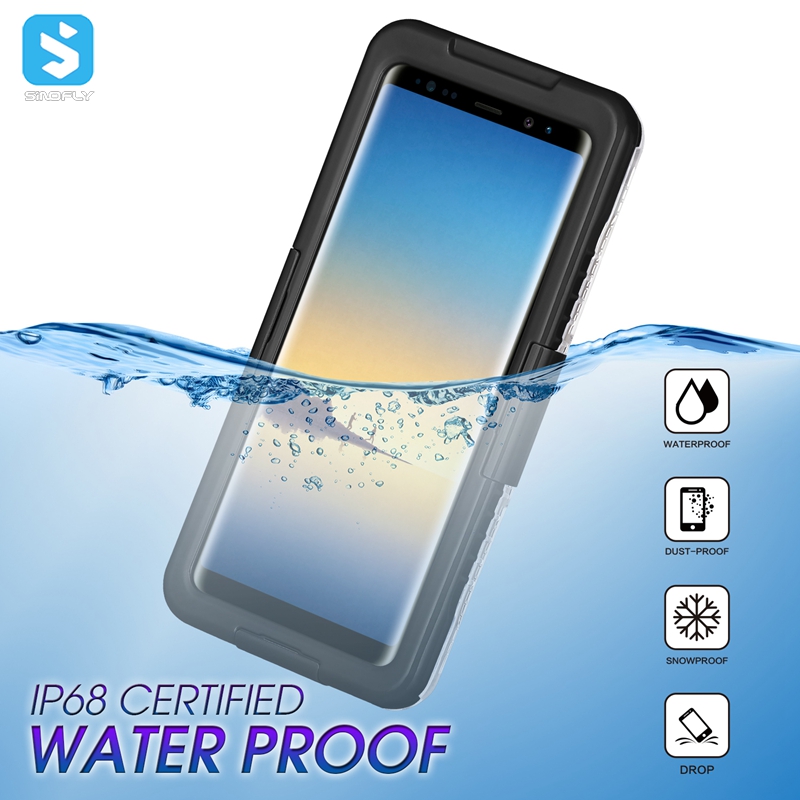 Clear waterproof case for Samsung Note 8