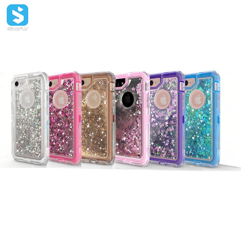 glitter liquid case for iphone 7 8