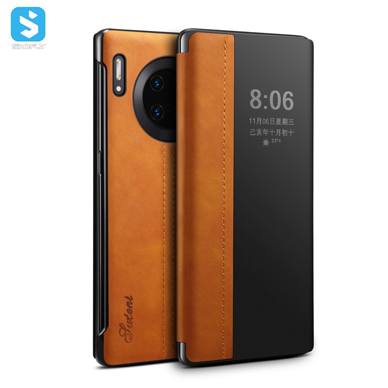 view window leather case for Huawei Mate 30 Pro