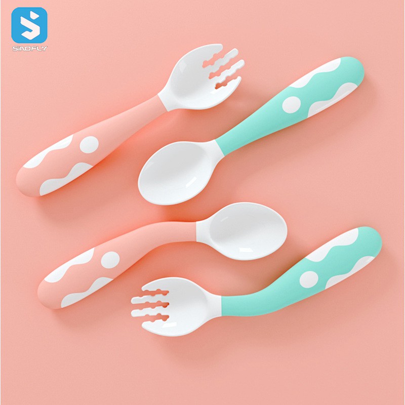 Random bending cartoon spoon set