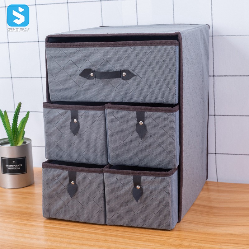 Foldable drawer storage box