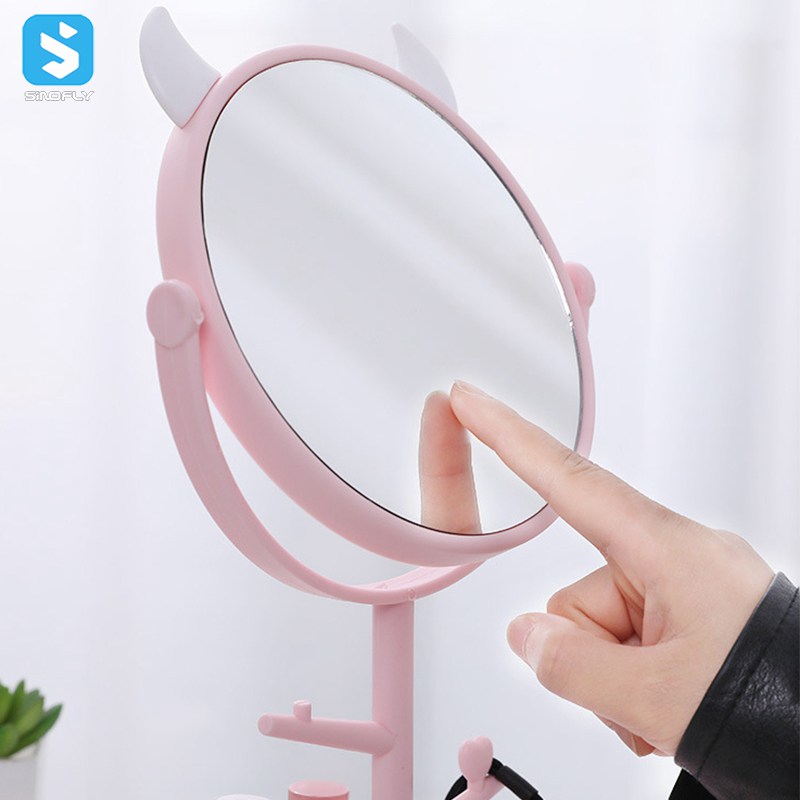 Cat ear round mirror