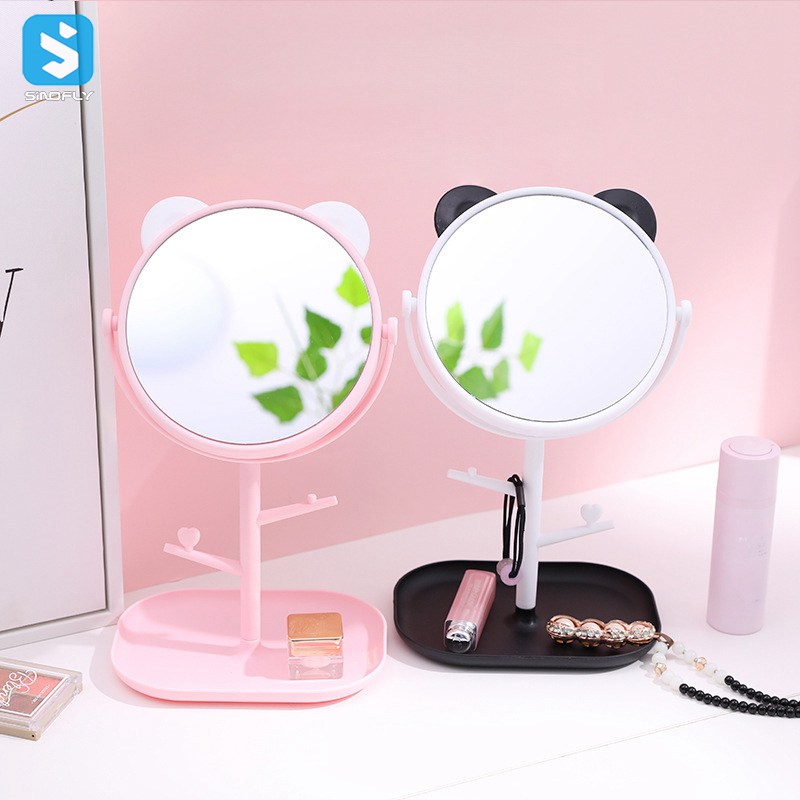 Cat ear round mirror