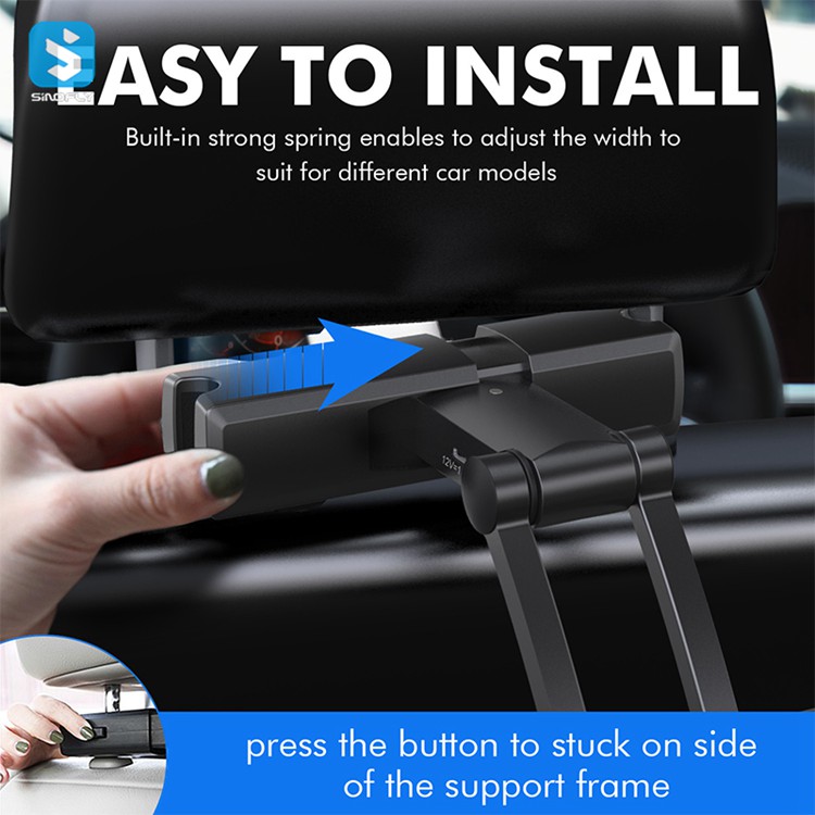 Car headrest mobile phone holder