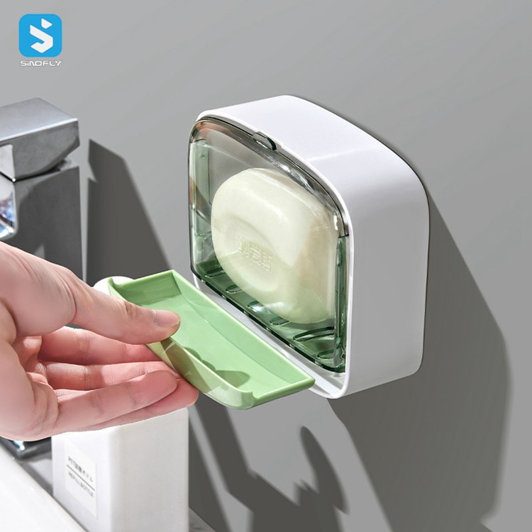 Wall mounted drain soap box