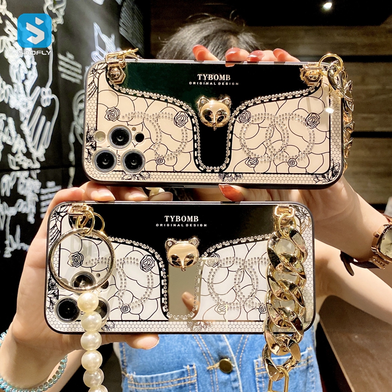 Lanyards chain phone case for Iphone 13 pro max