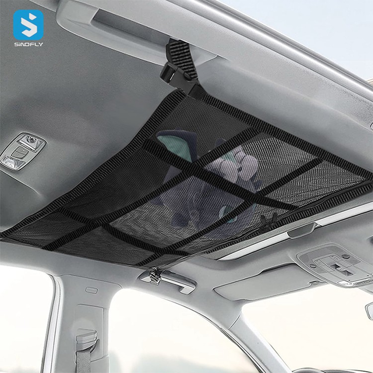Car ceiling storage net