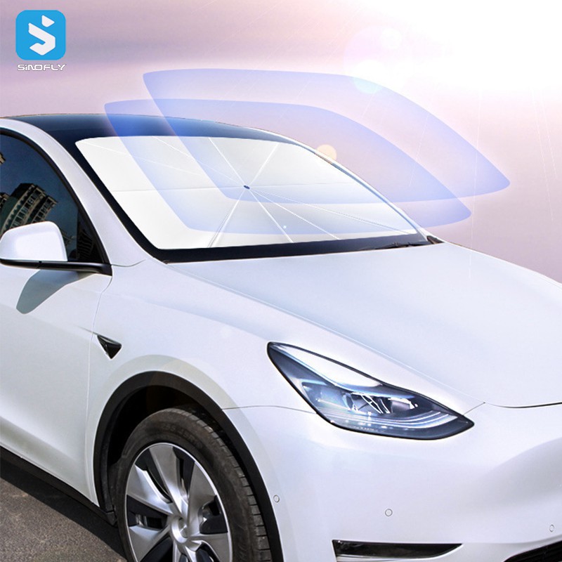 for Tesla Model3/Y front windshield sunscreen and heat insulation ...