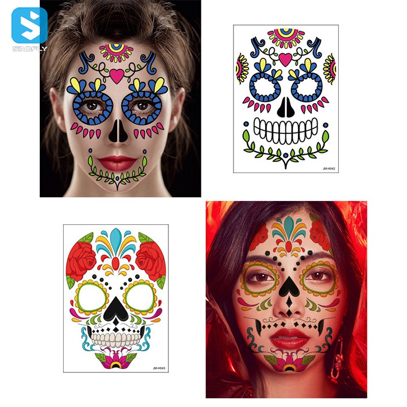 Halloween Undead Face Sticker