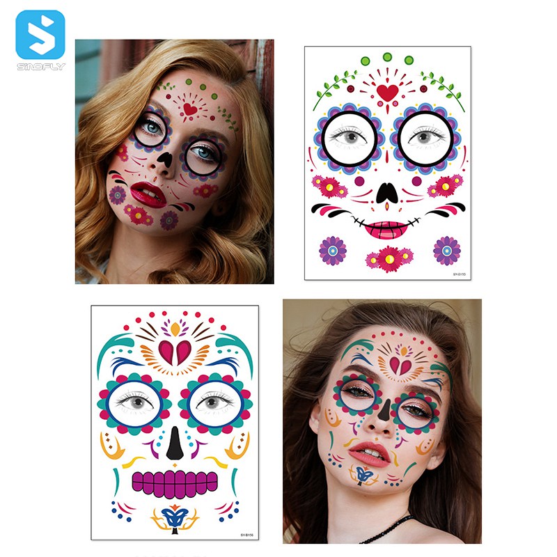 Halloween Undead Face Sticker