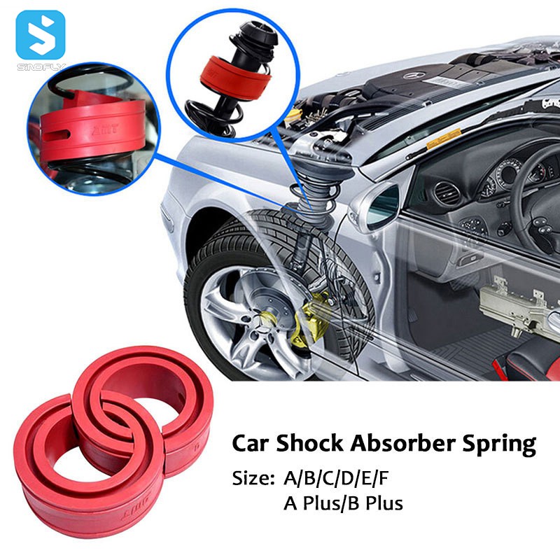 Red spring shock absorber rubber shock absorber