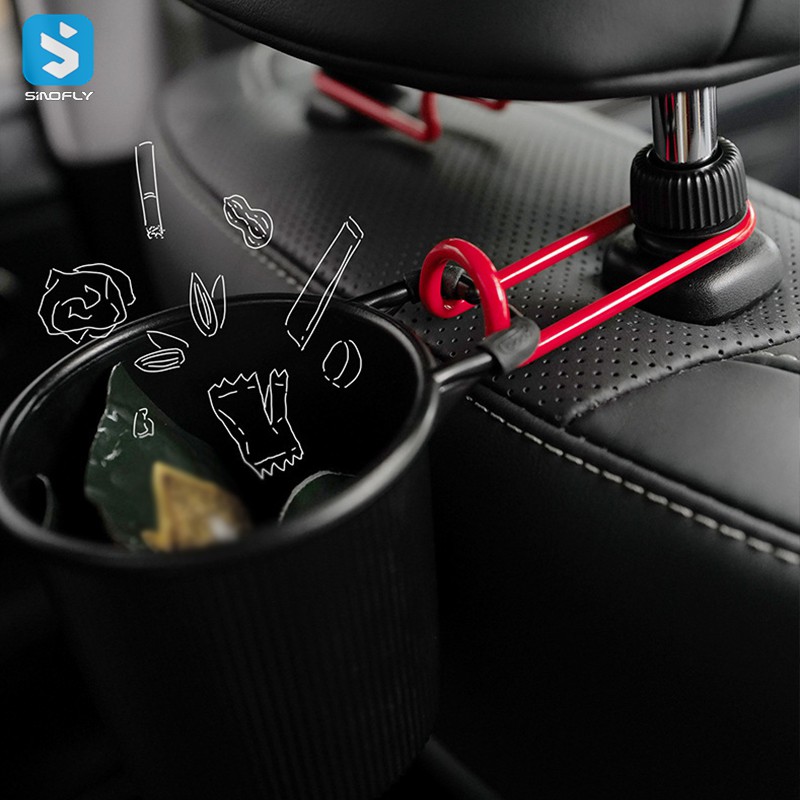 Car rear seat hook seatback hidden car hook