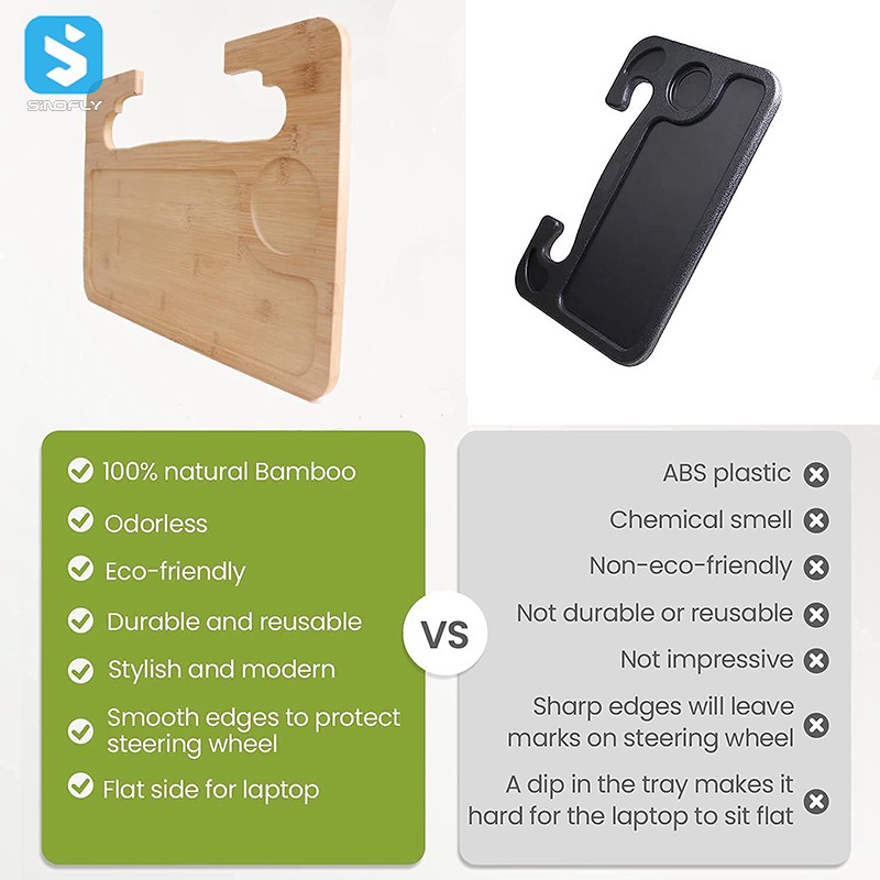 Bamboo car tray