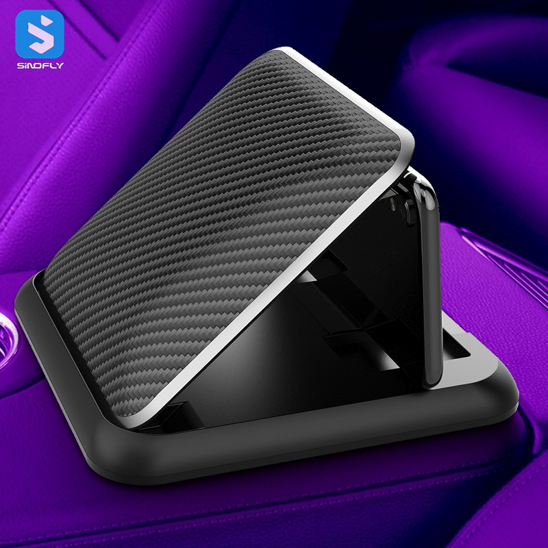 Car phone bracket Sun shading dashboard AR navigator bracket Car carbon ...